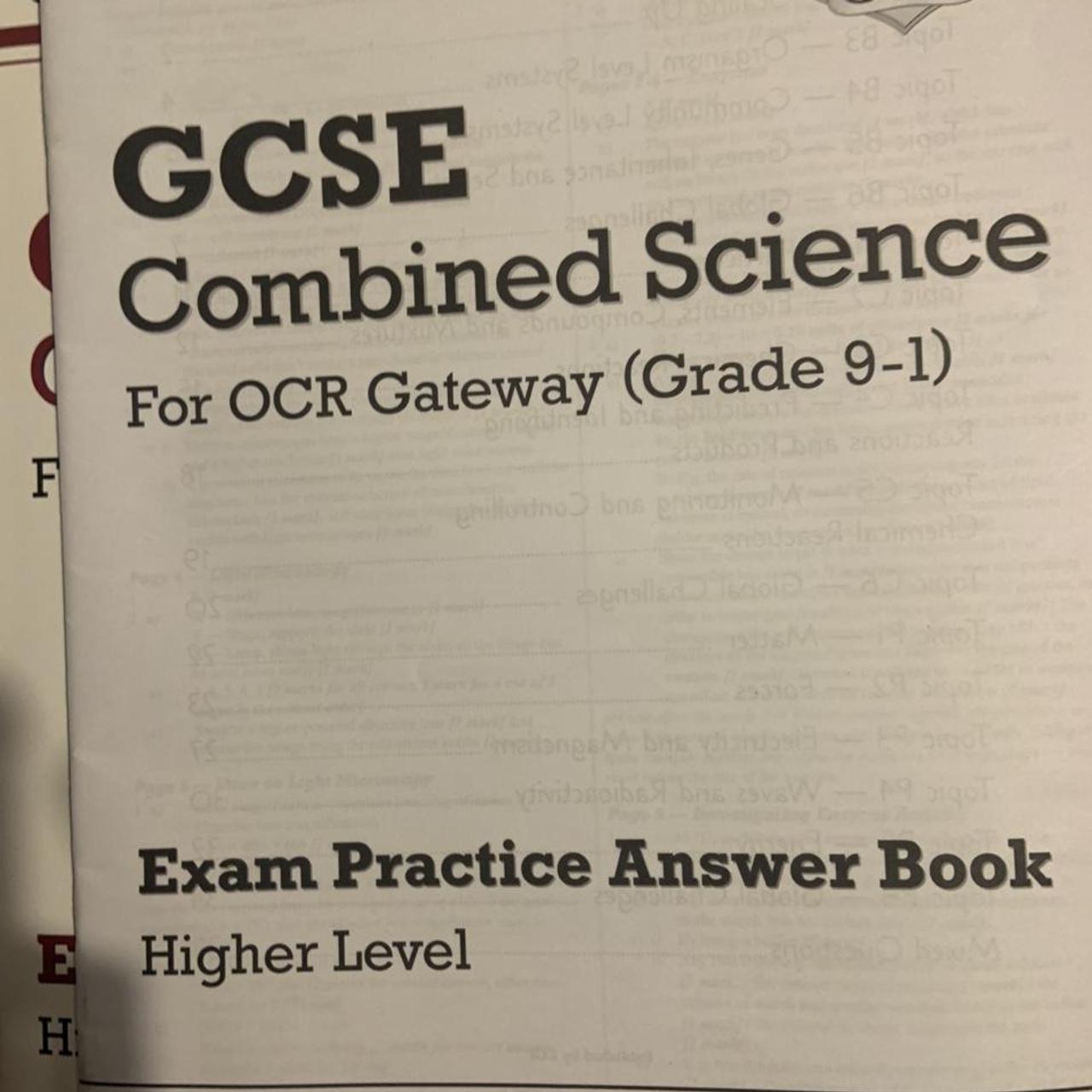GCSE combined science revision guide and practice... - Depop