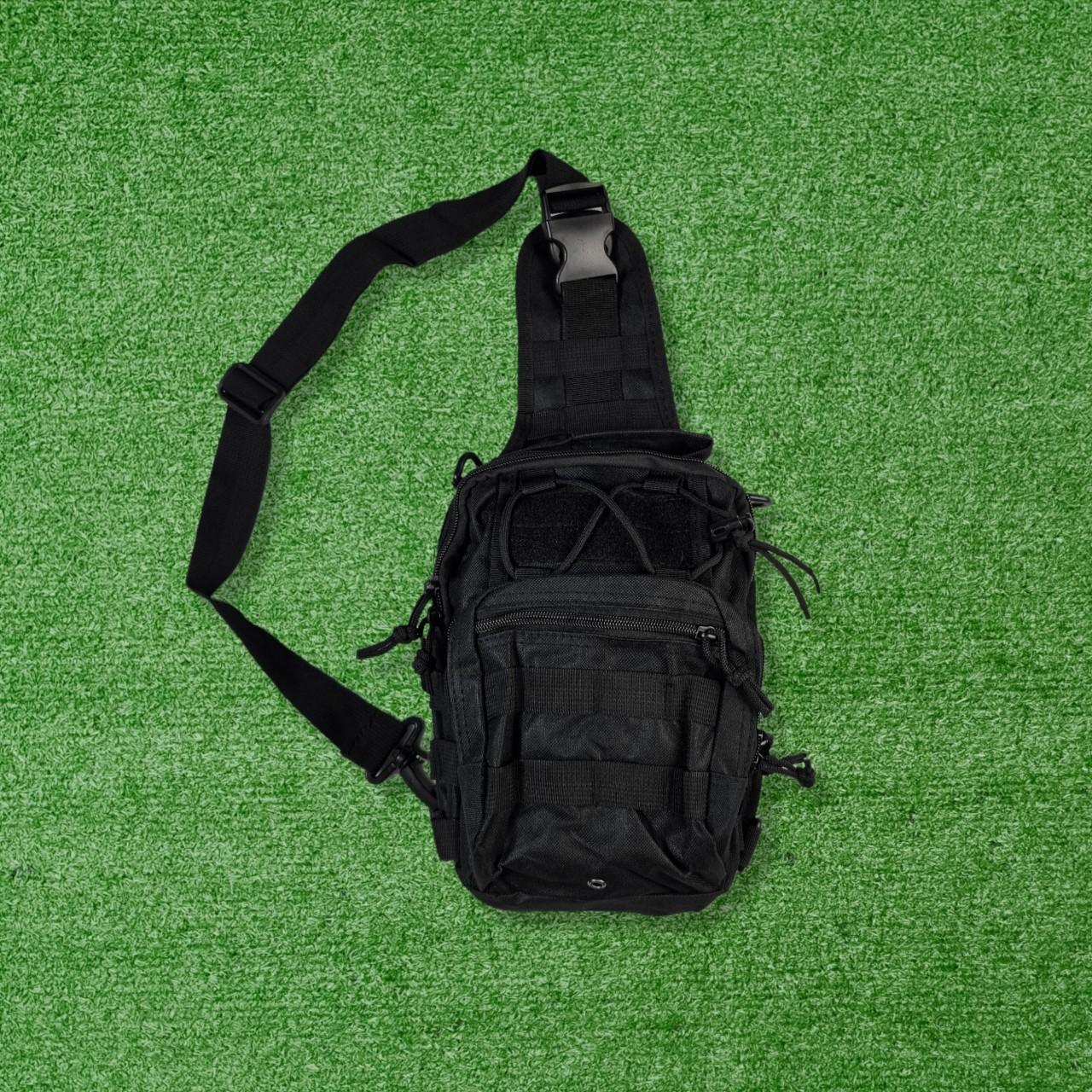 Vintage Sling Bag / One Strap Backpack Black... - Depop