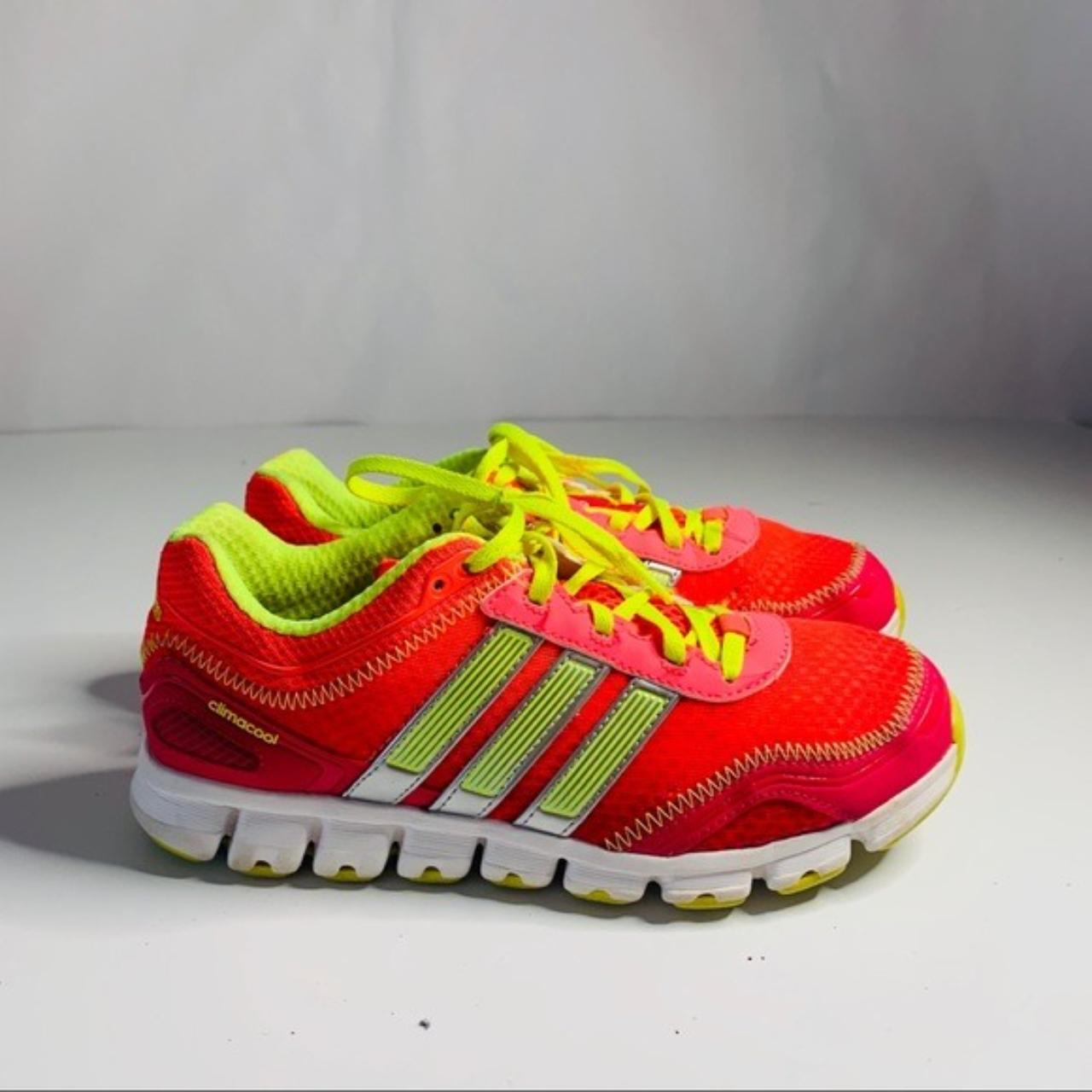 Adidas Neon pink and yellow adidas Climacool Sz 5 A... - Depop