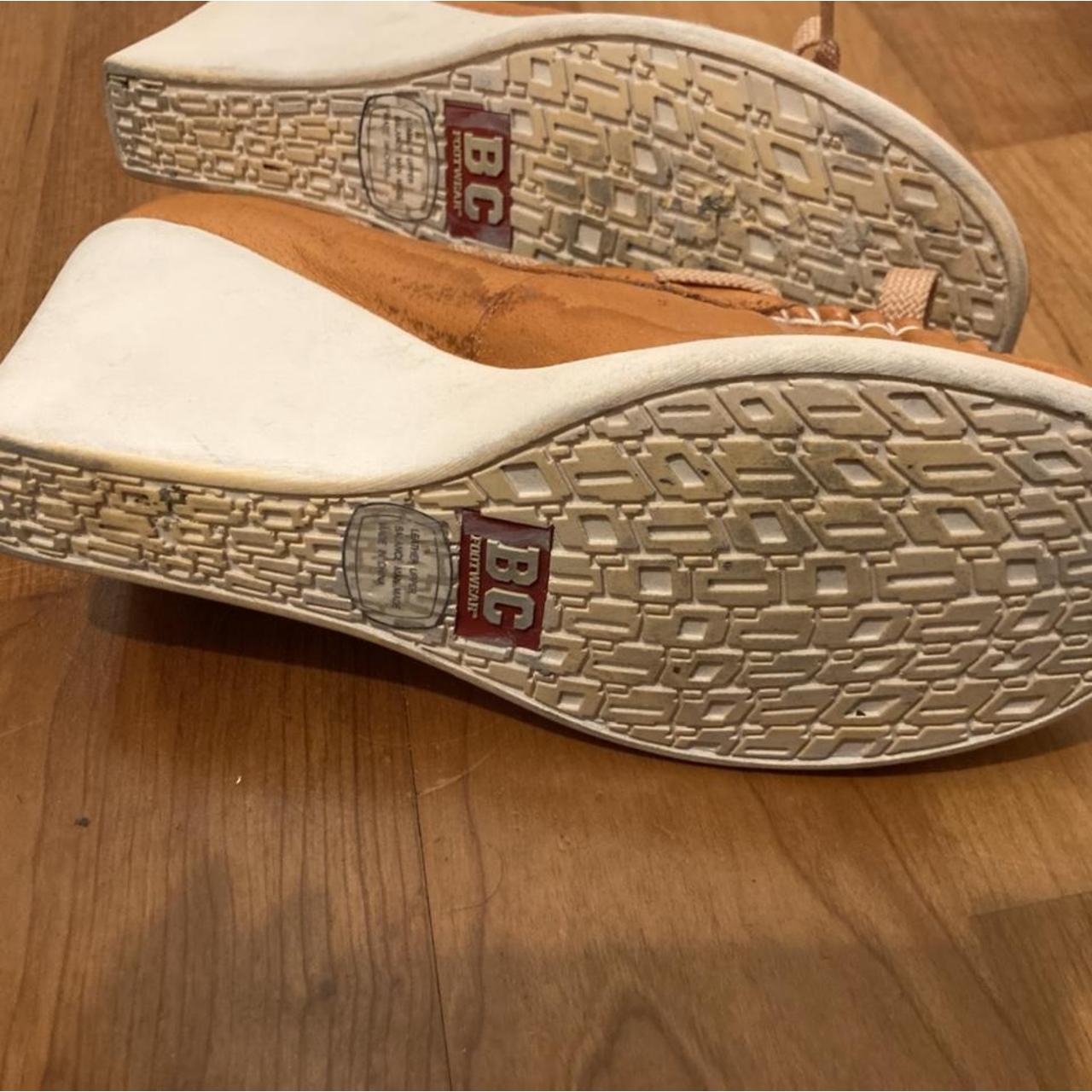 BC Footwear Women's Orange and White | Depop