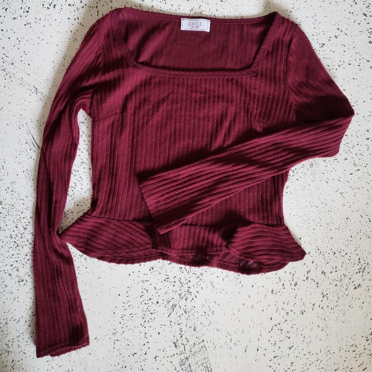 ♡cute berry colored top ♡item is nwot ♡size is... - Depop