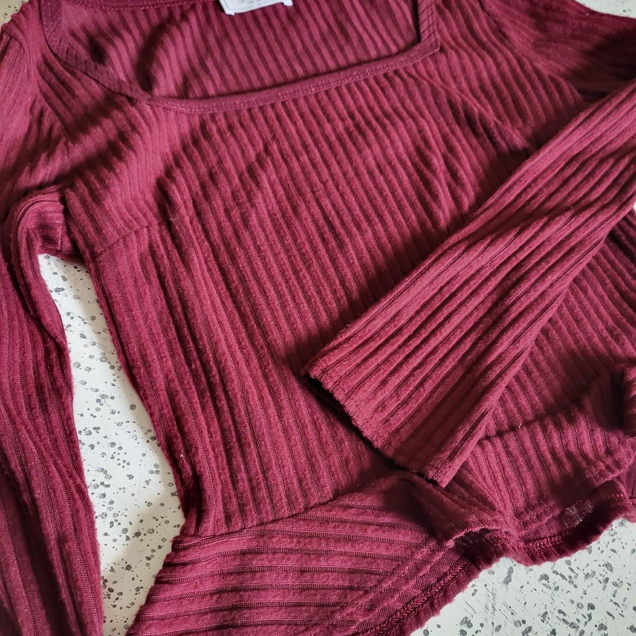 ♡cute berry colored top ♡item is nwot ♡size is... - Depop