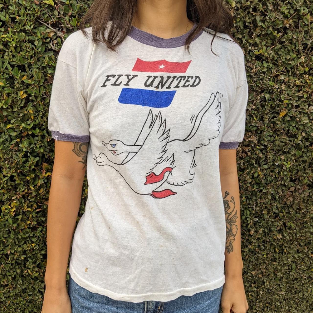 So Funny !! True Vintage !! Fly United Brand:... - Depop