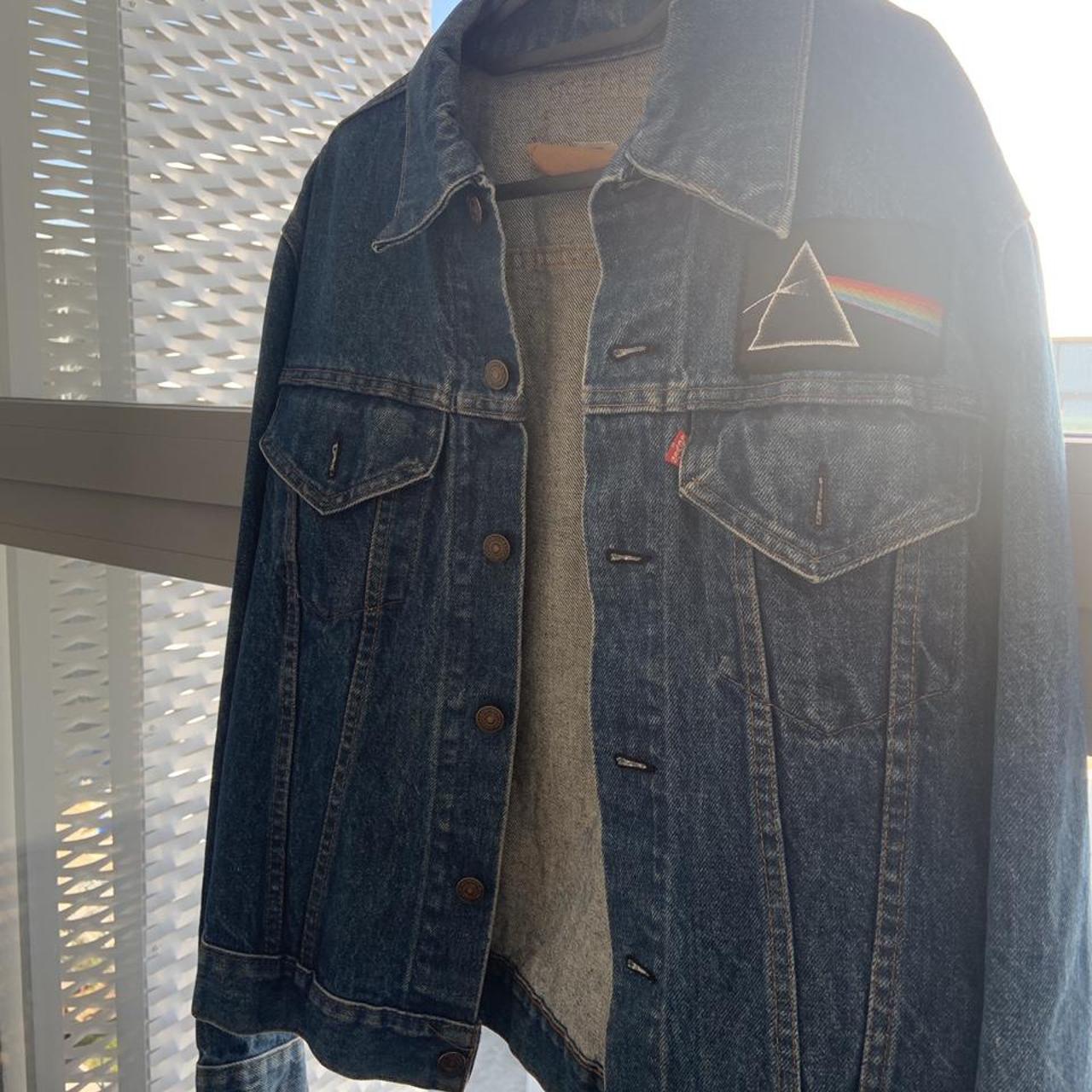 Levi’s denim jacket with Pink Floyd patch. Never... - Depop