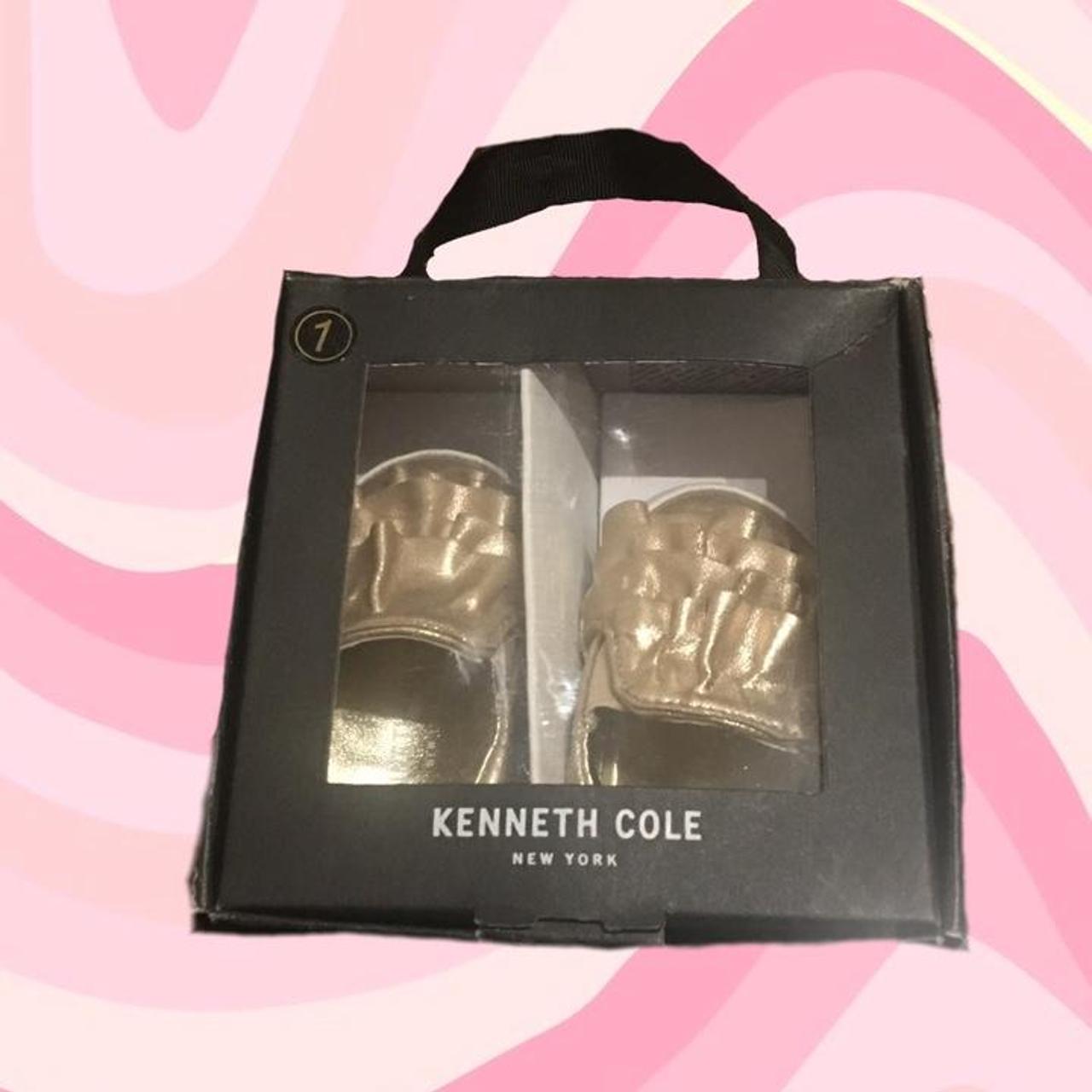 Kenneth Cole Gold and Yellow First-shoes-baby-shoes | Depop