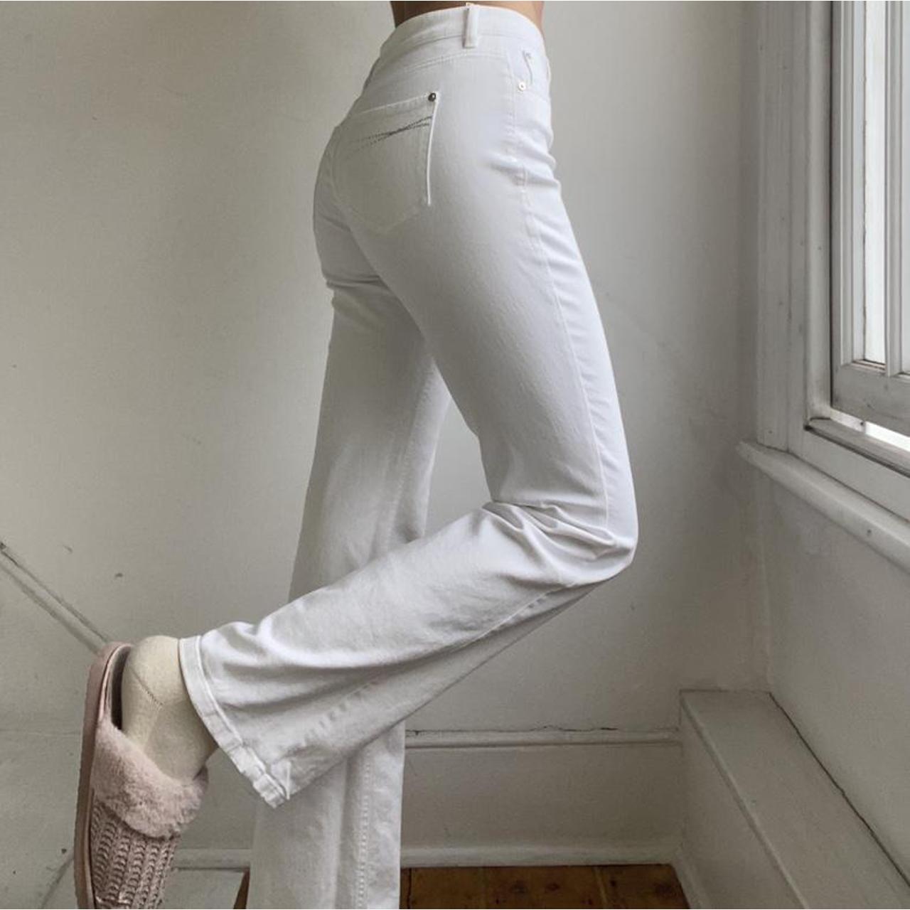 Basler straight leg white jeans🤍🤍Shown on an 8-10.... - Depop