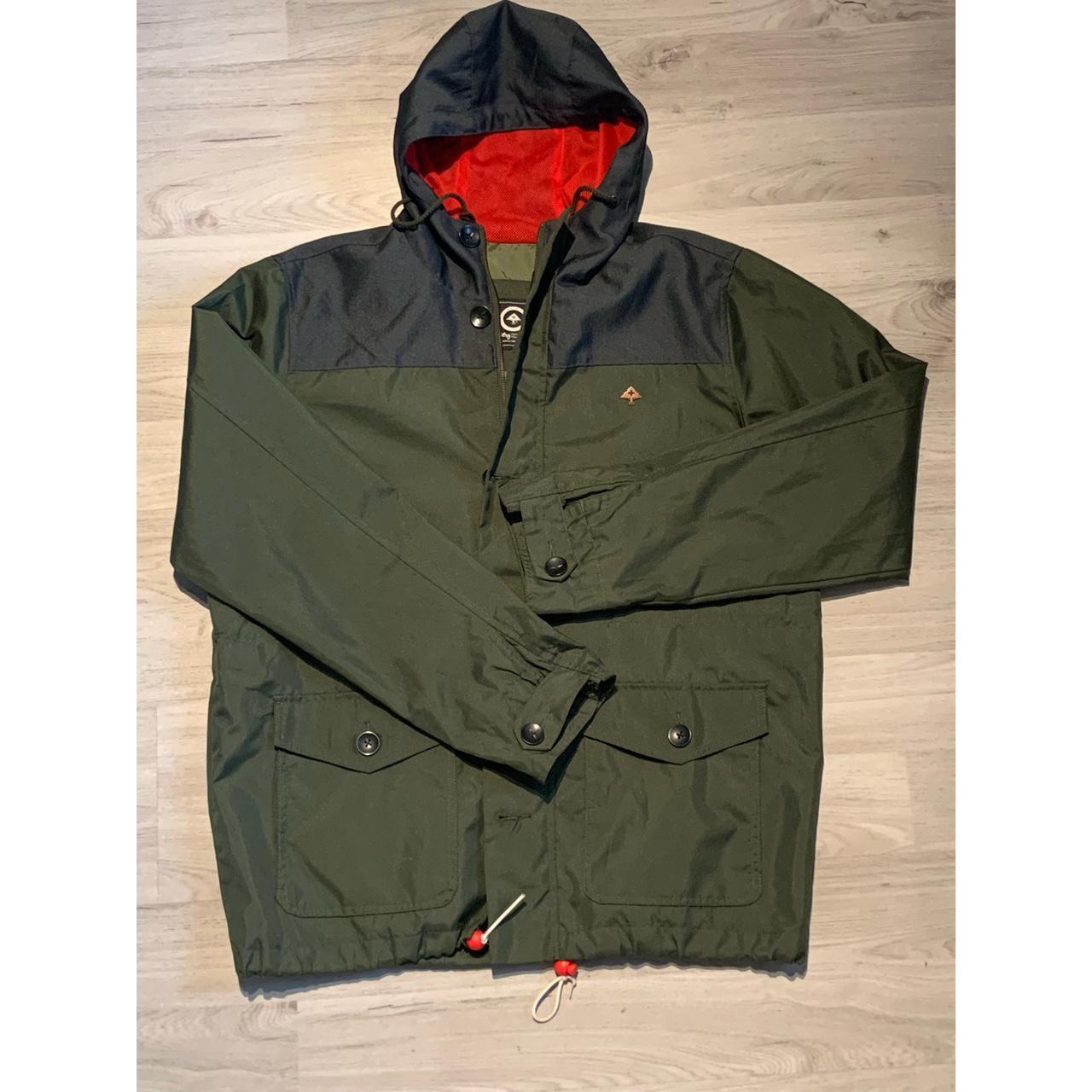 Men's Green and Red Jacket | Depop