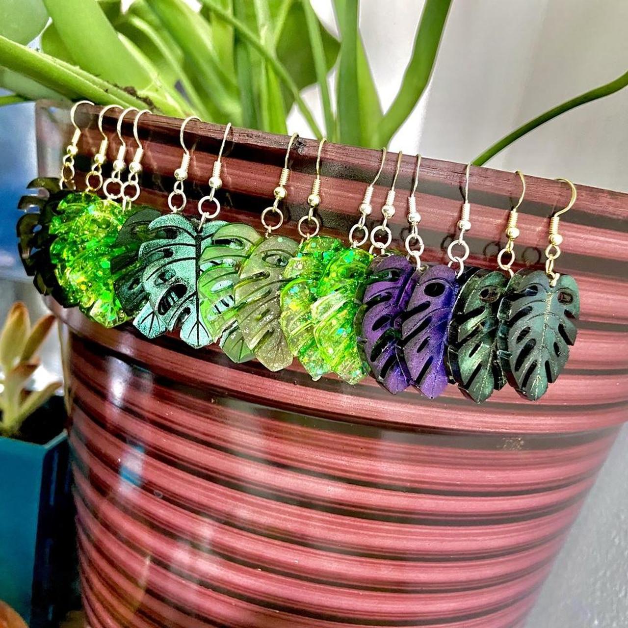 CUSTOM Handmade Monstera Leaf real metal... - Depop