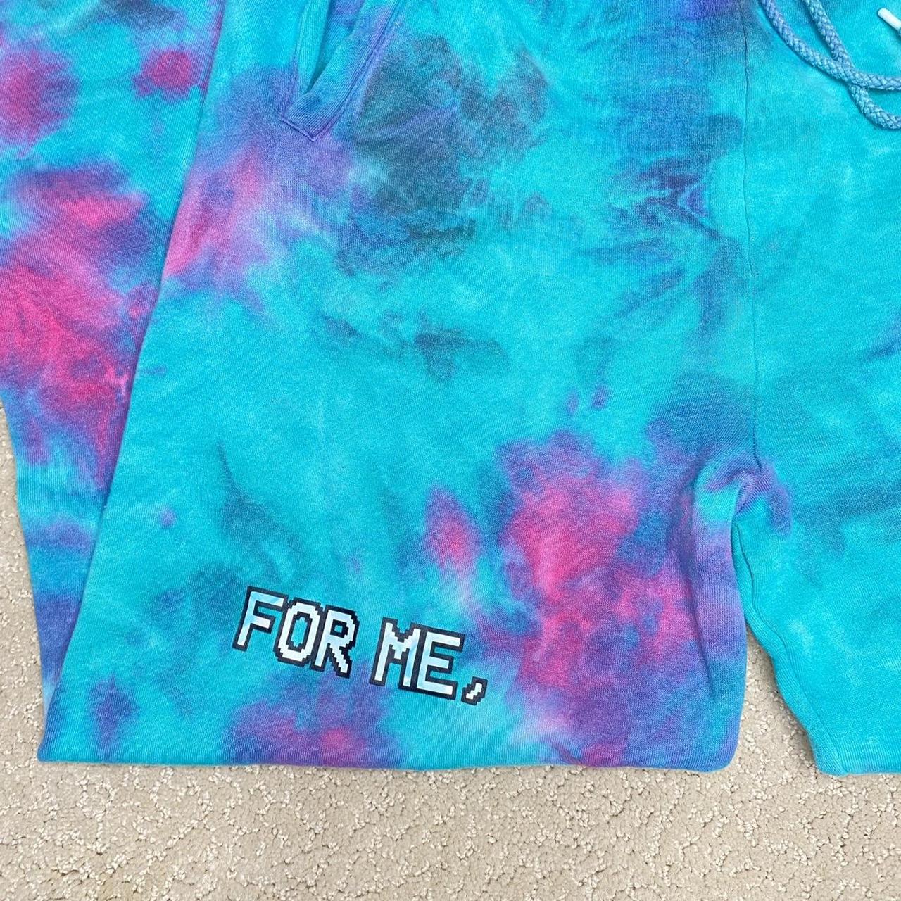 avani gregg tie dye pink and blue sweatpants merch... - Depop