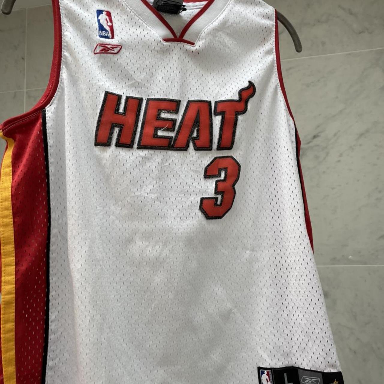 Authentic Miami heat basketball jersey. Really nice... - Depop
