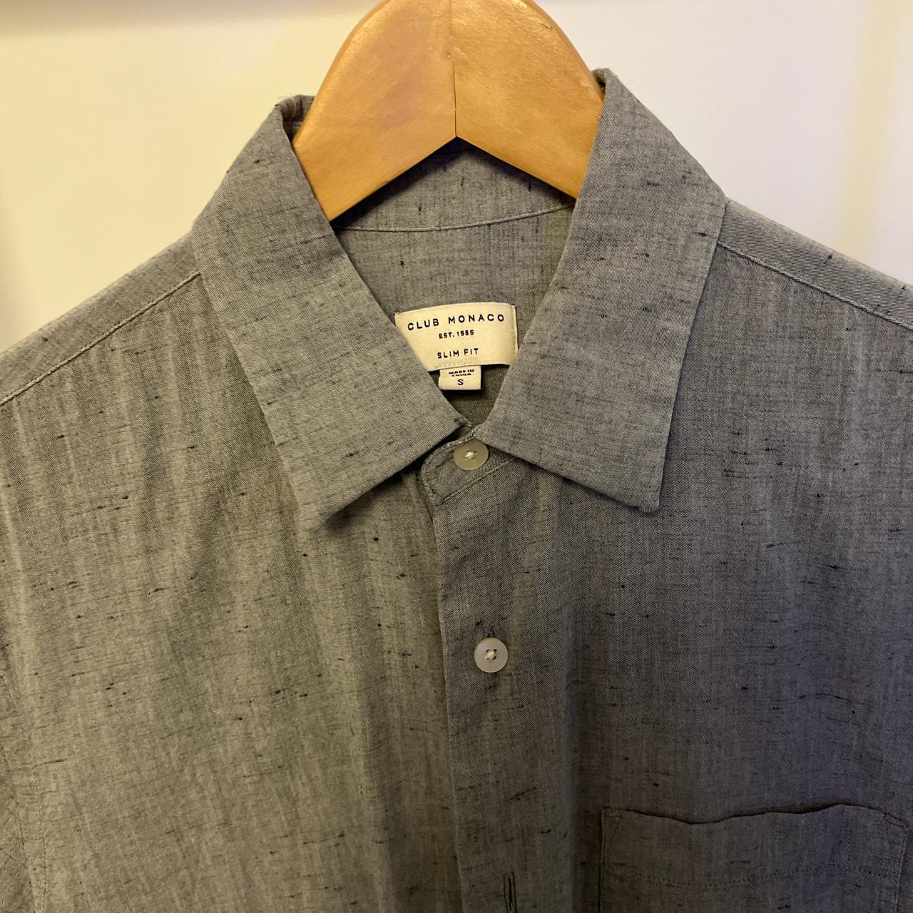 Club Monaco Men's Grey Shirt | Depop