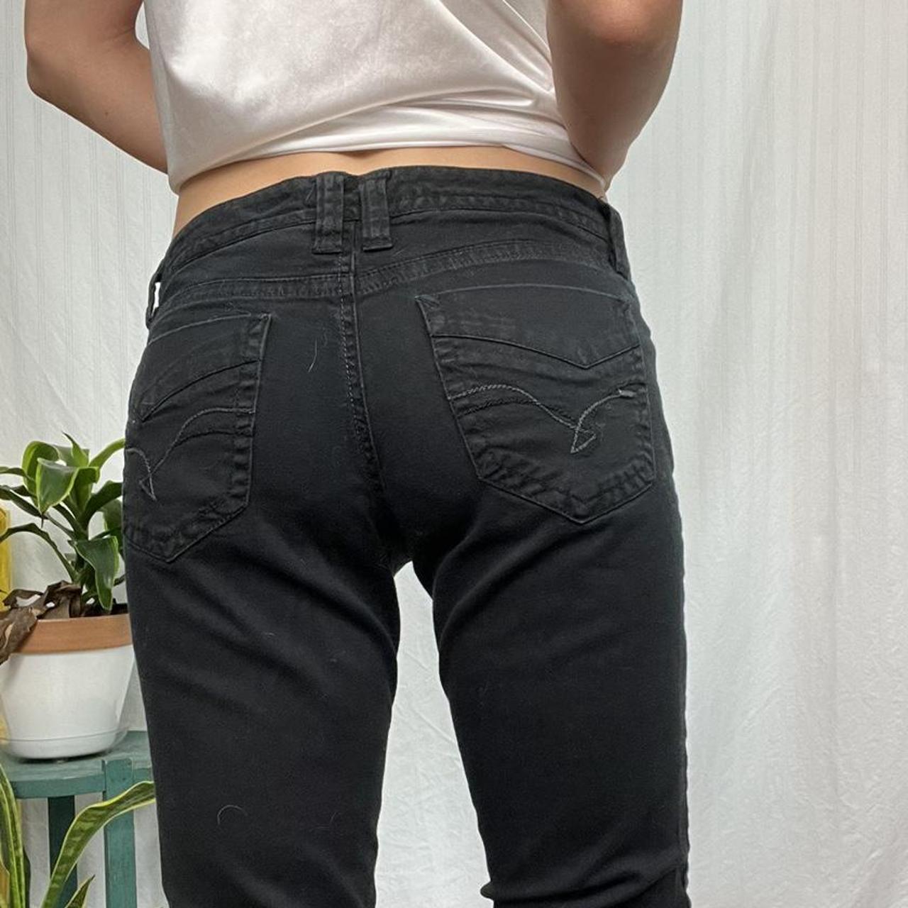 Black Y2K-esque Casual Pants by Union Bay Tag-... - Depop