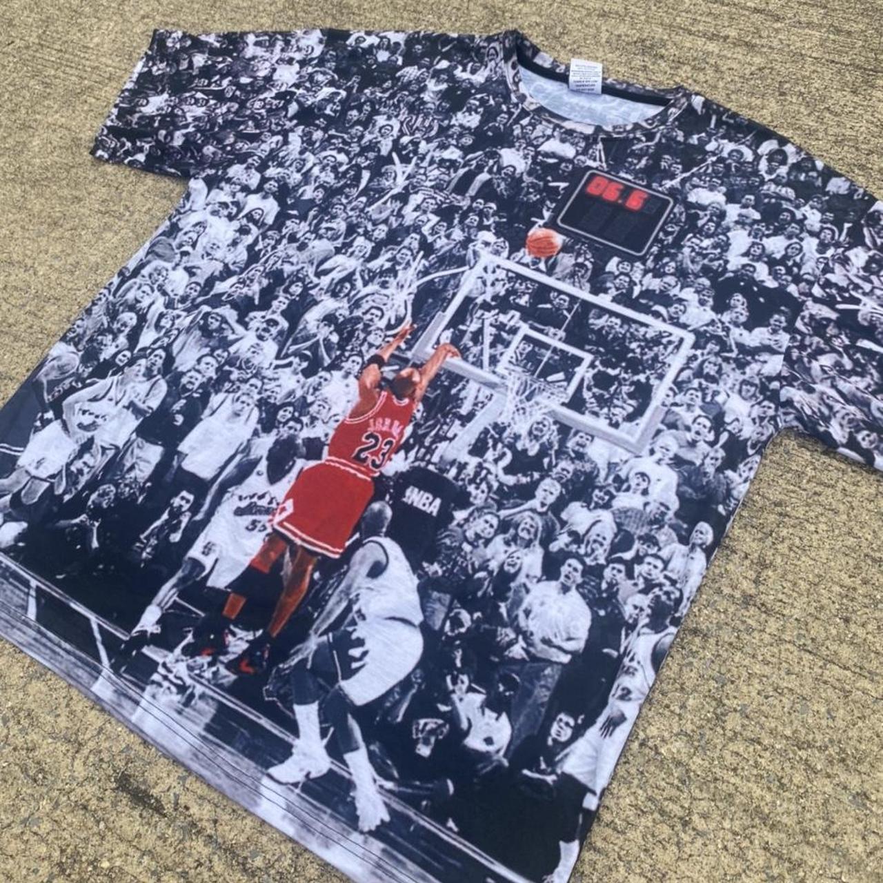 Michael Jordan Buzzer Beater AOP T-Shirt by... | Depop