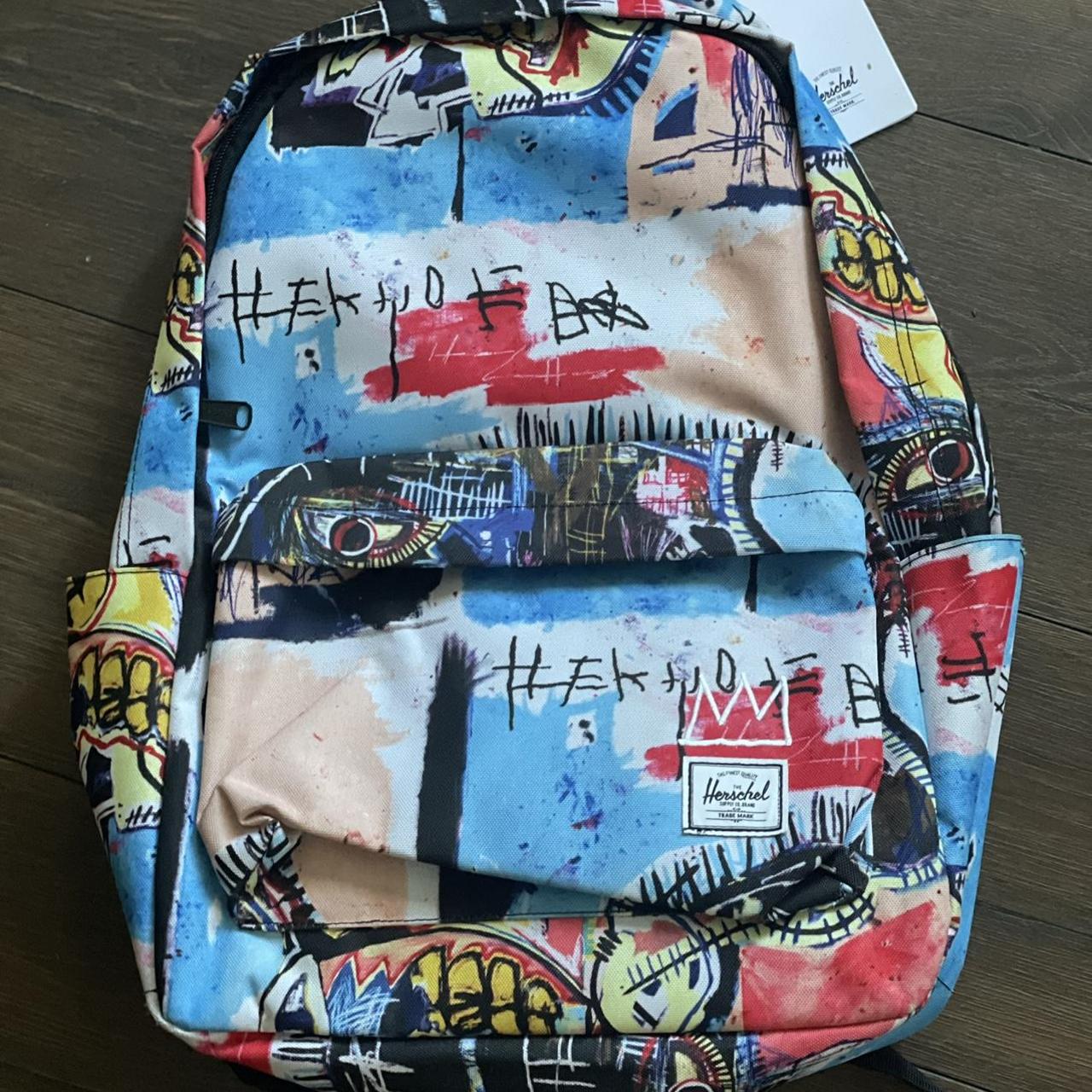 DEADSTOCK HERSCHEL Basquiat skull backpack NWT... - Depop