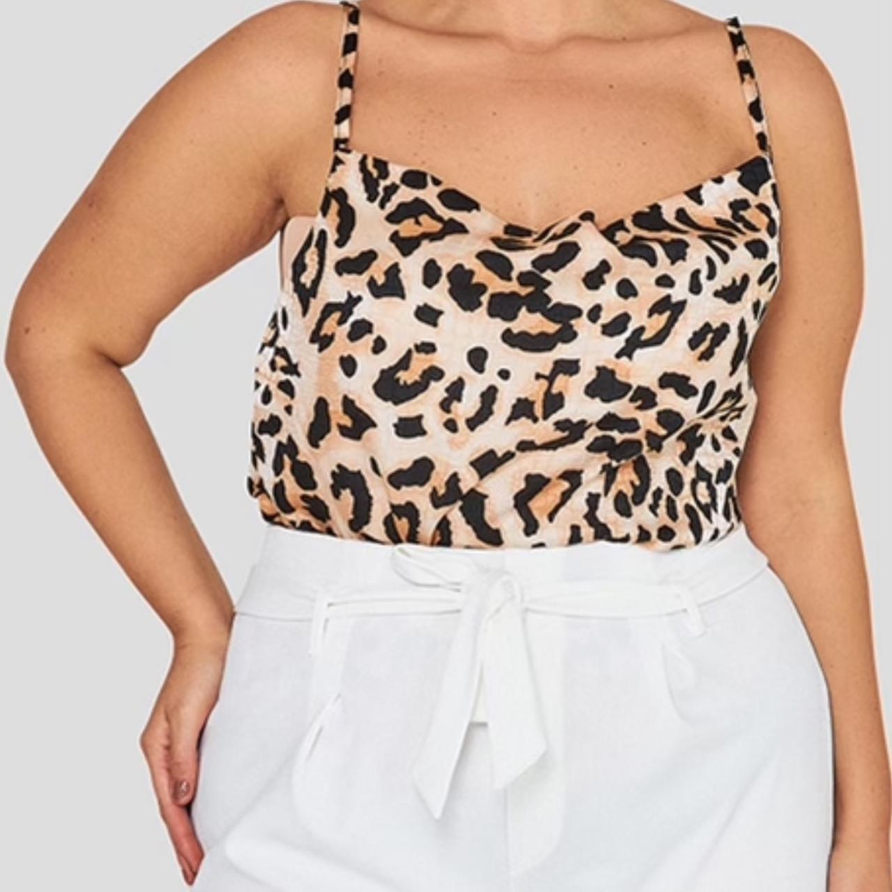 Leopard print cami top - Depop