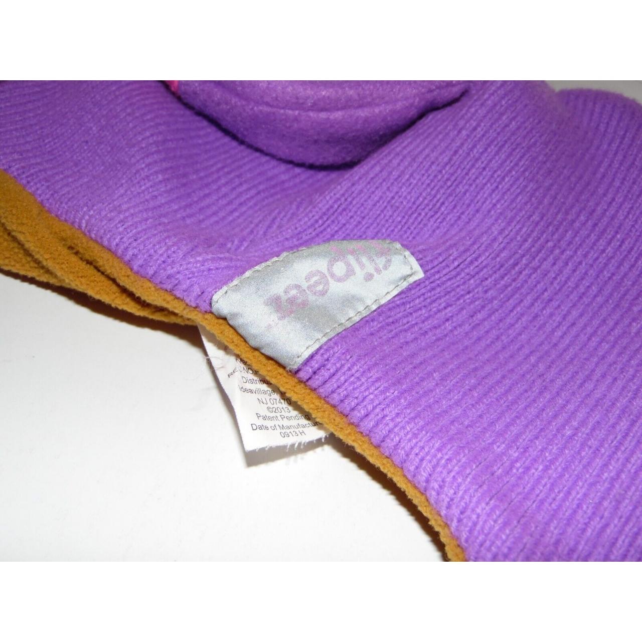 Flipeez Kitty Purple Beanie Hat with Wagging Tail... - Depop