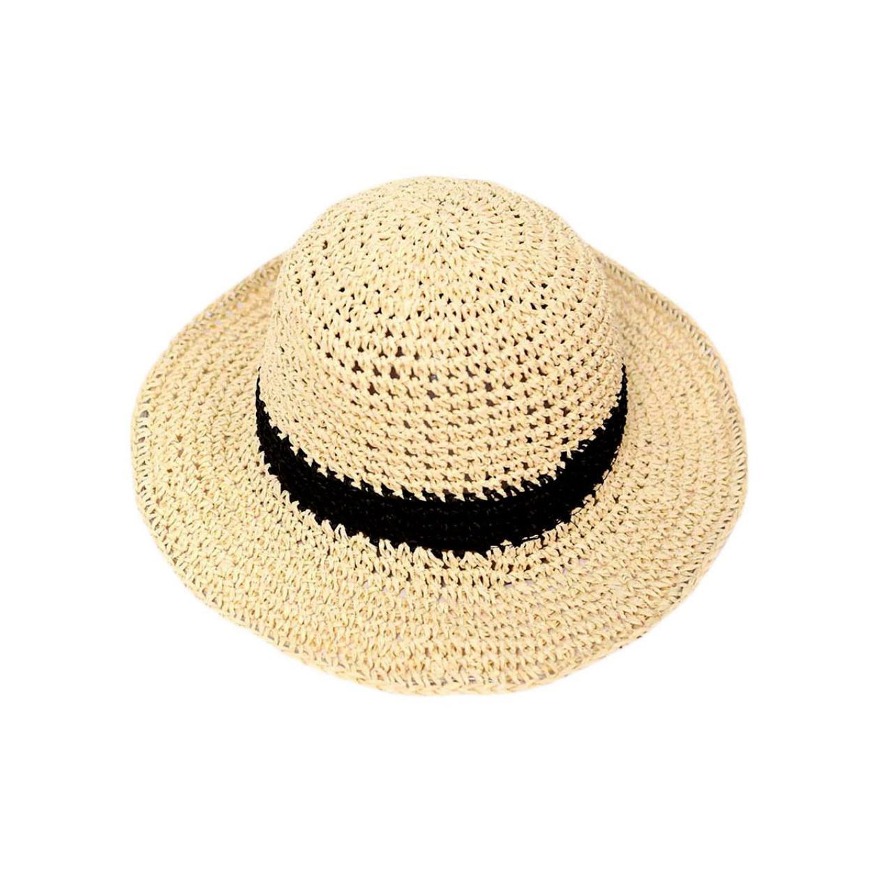 🌞👒🌞 FASHIONABLE BEIGE WEAVED STRAW HAT🌞👒🌞 Fun,... - Depop