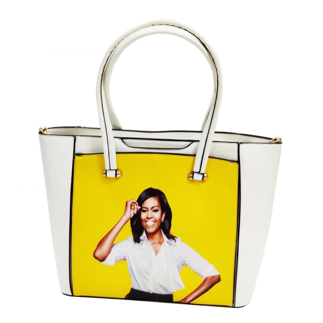 ⭐ 👜 ⭐YELLOW JUMBO MICHELLE OBAMA TOTE BAG ⭐ 👜 ⭐ ... - Depop