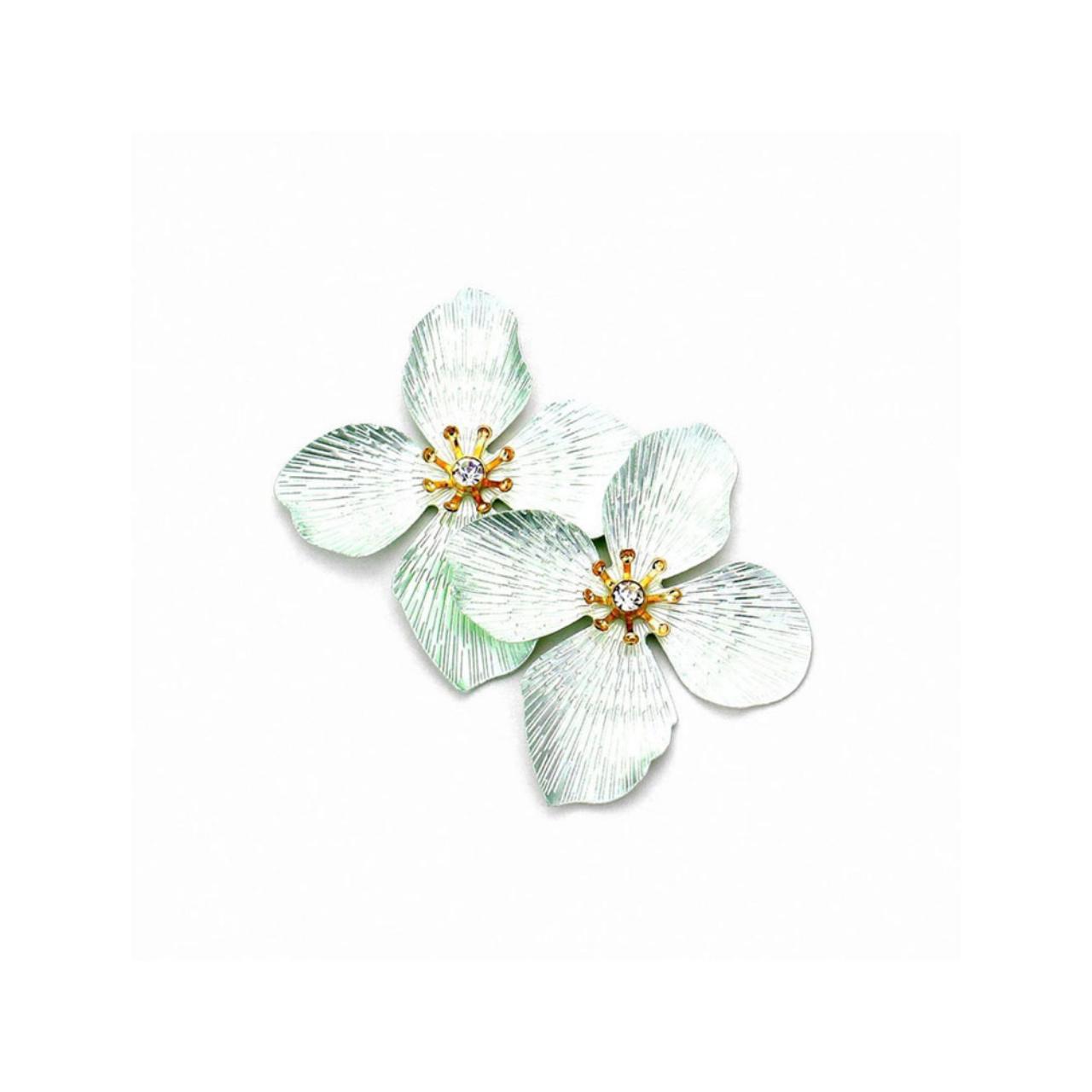 ๐ธ Rhinestone Flora Earrings ๐ธ A Flower Here A Depop