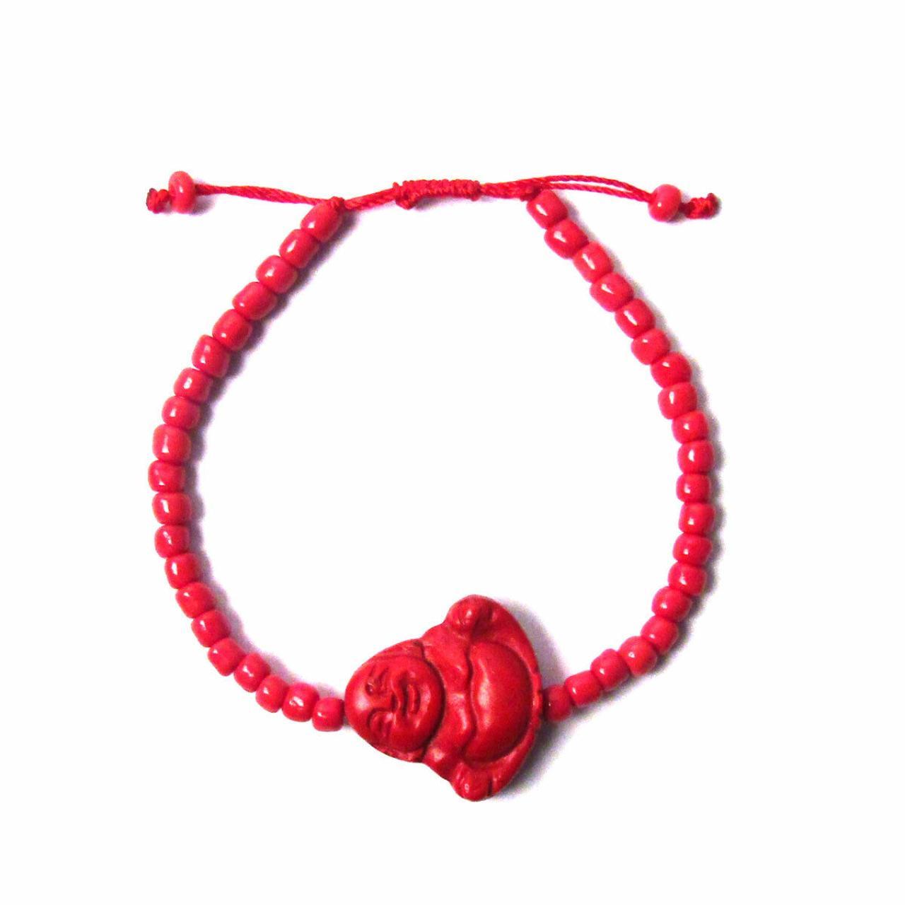 ️ ️ ️CINNABAR RED BUDDHA BRACELET ️ ️ ️ Beautifully... - Depop