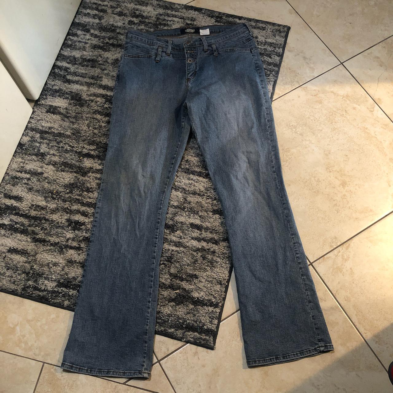 kinda flared jeans (they are womens but who gaf) + i... - Depop