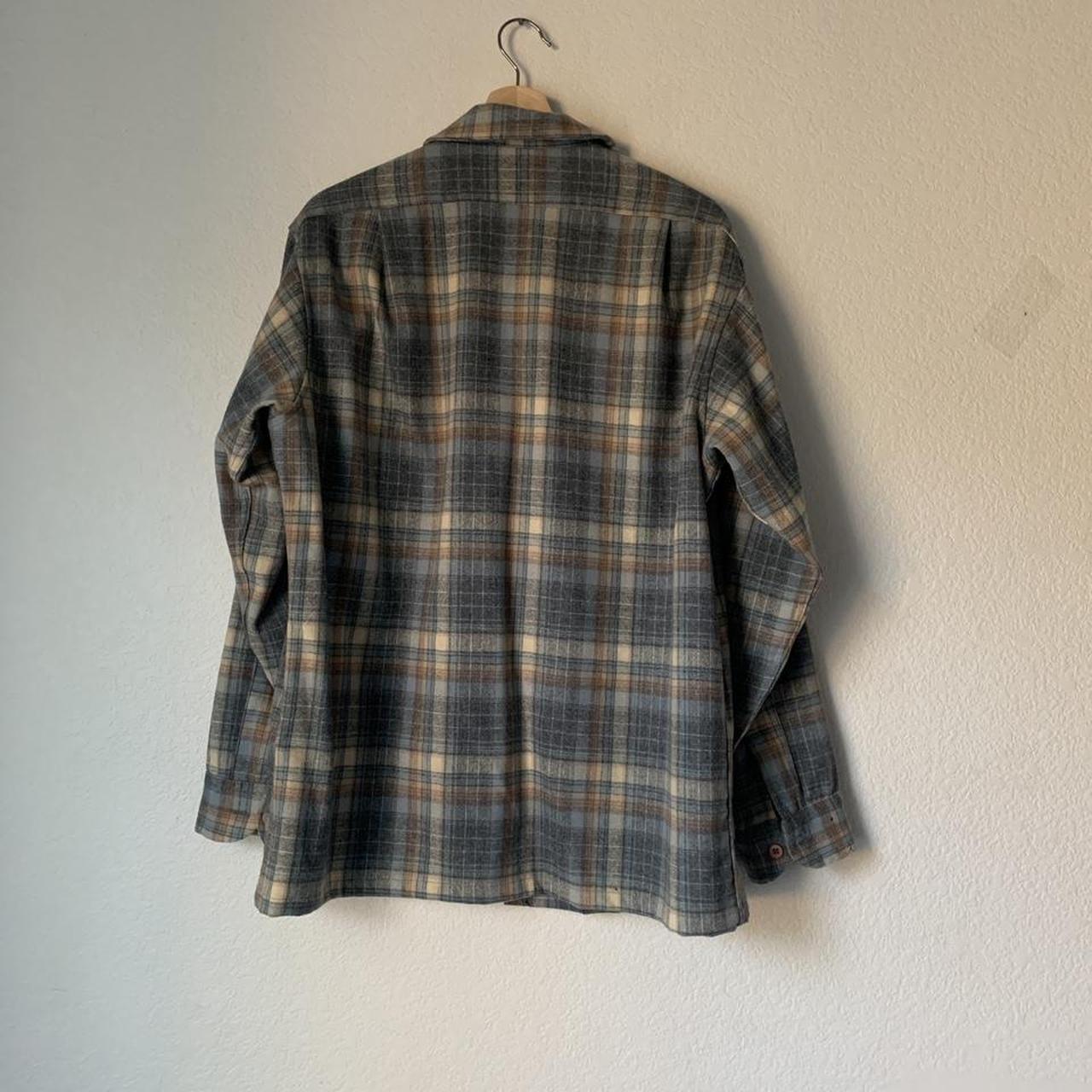 Vintage pendleton 100% virgin wool long sleeve... - Depop
