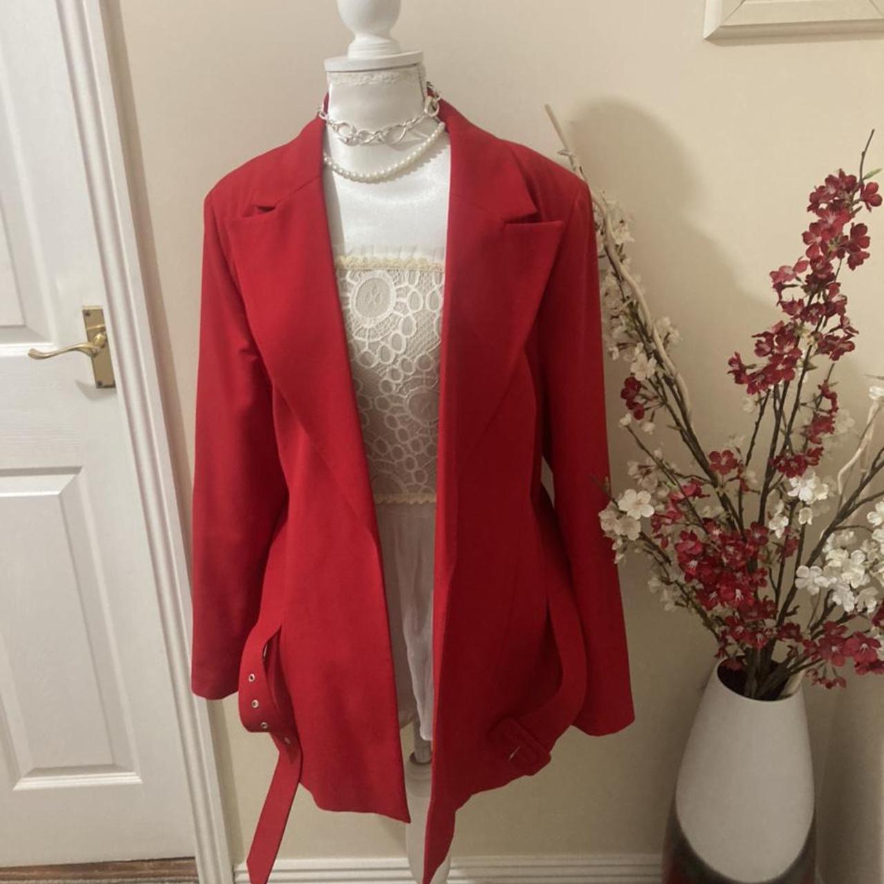 Michelle Keegan, red blazer jacket with... - Depop