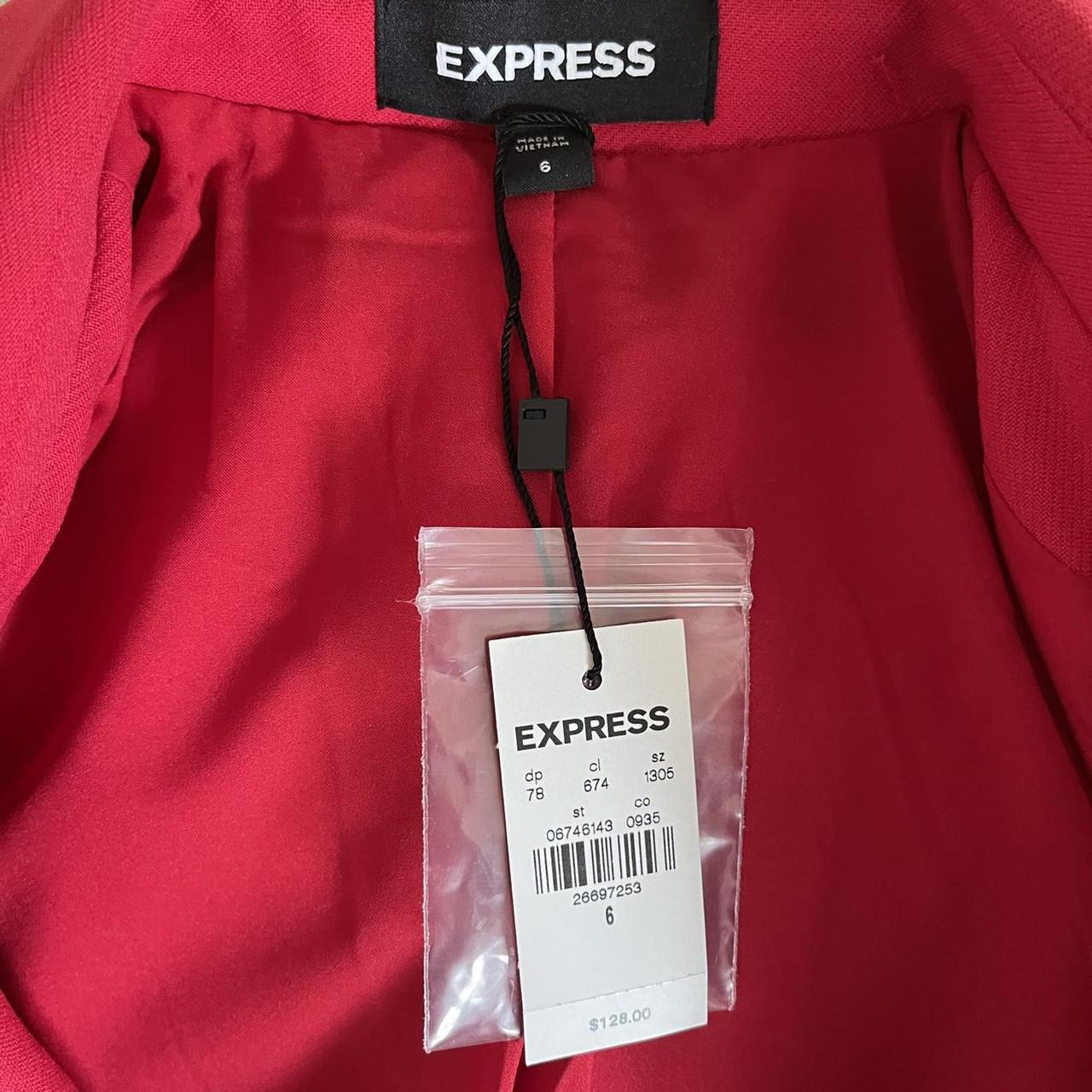 Express red lapel blazer Bought this to alter and... - Depop