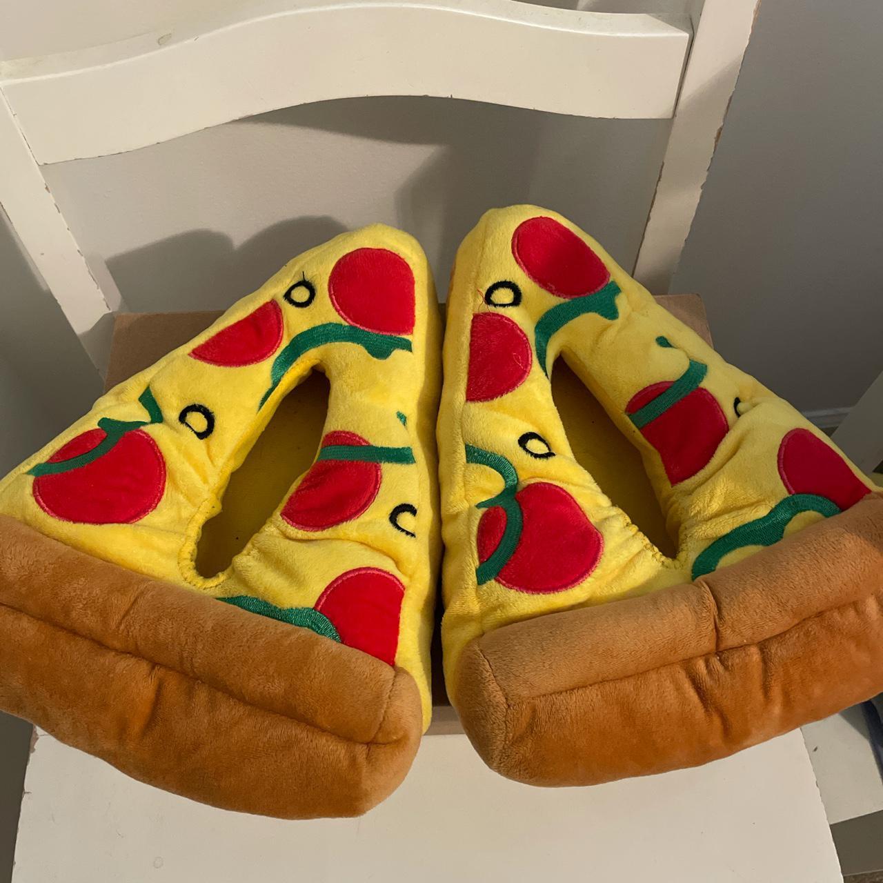 A very 2000’s Pizza slipper with bright color to... - Depop