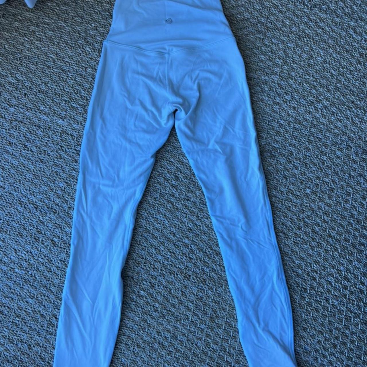 lululemon light blue double lined leggings - Depop