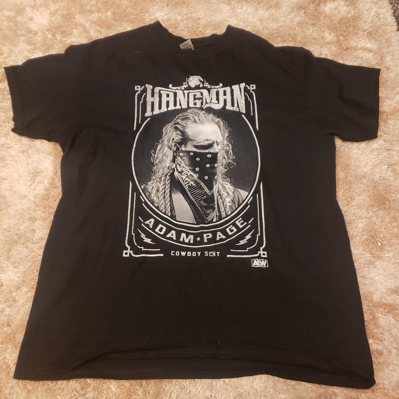 Hangman Adam Page AEW All Elite Wrestling mens shirt... - Depop