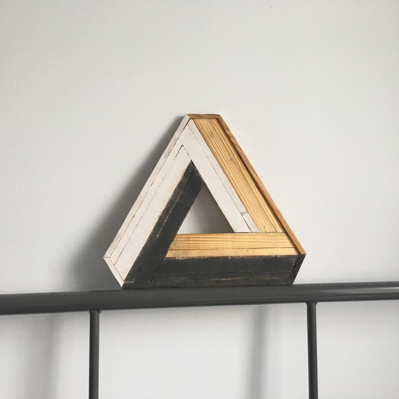 Handmade Penrose Triangle Wooden Art. This has been... - Depop