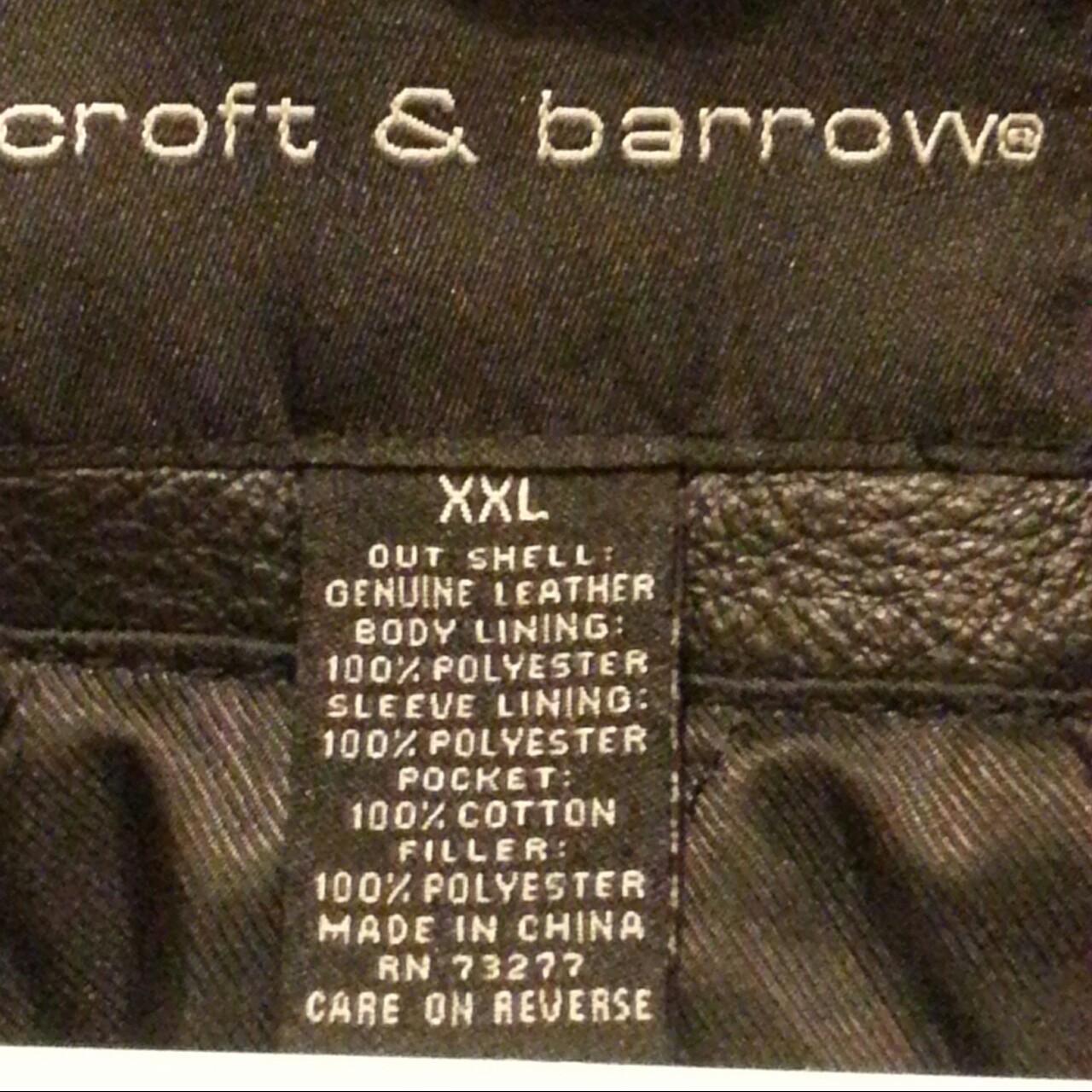 Croft & Barrow leather jacket for men/100% genuine... - Depop