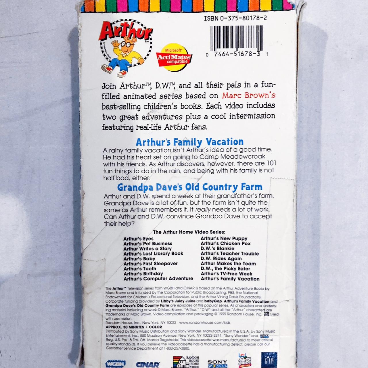 Arthur - Arthur’s Family Vacation VHS 1999. Wear and... - Depop