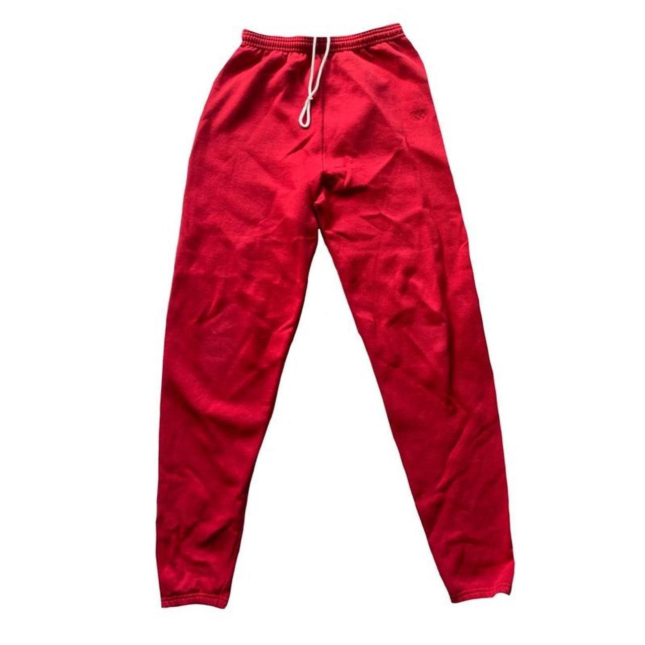 Red USA Small Tracksuit Bottoms Slight Hole In... - Depop