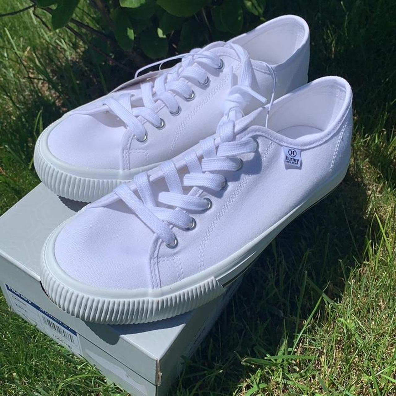 Hurley white Carrie sneakers. Brand new with tags... - Depop