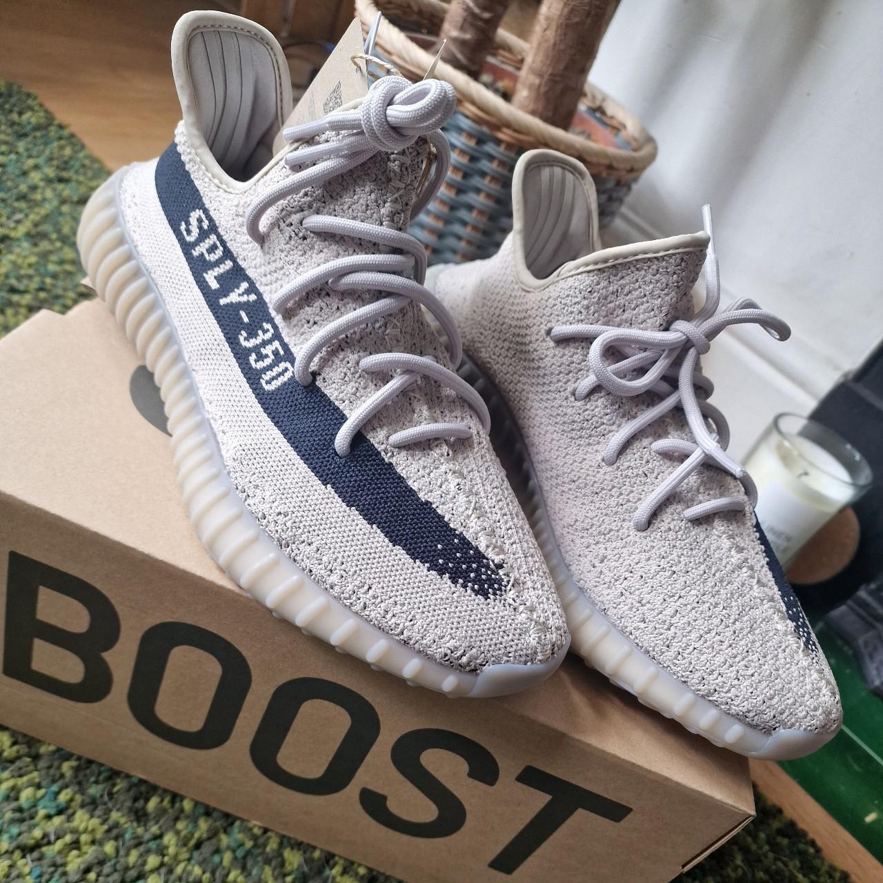 Yeezy Men's Grey Trainers | Depop