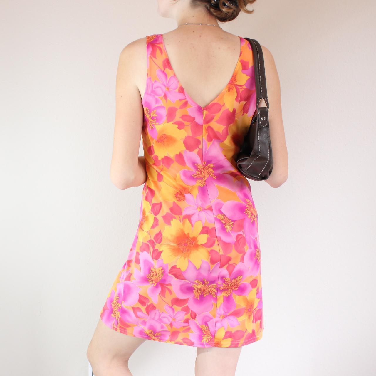 Vintage Y2k 90s Hawaiian Tropical Floral V Neck Depop