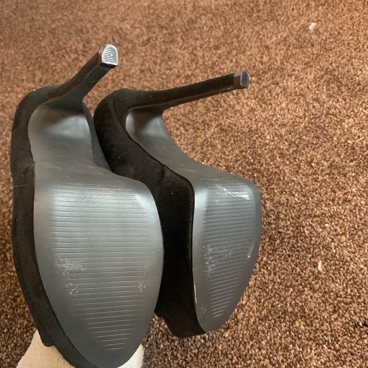 Size 4 black new look platform stiletto heels, never... - Depop