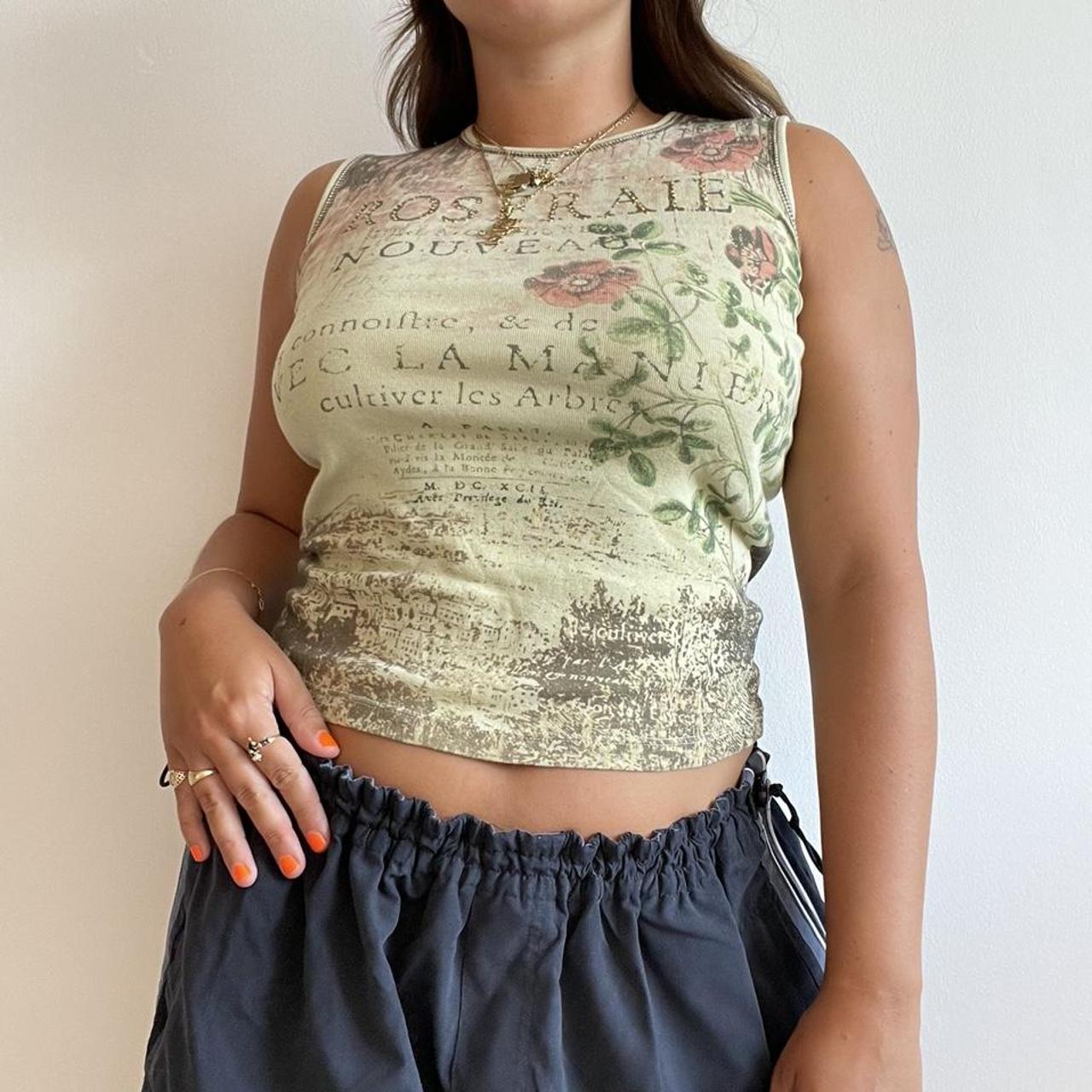 Cute early 2000s graphic print vest top. Love the... - Depop