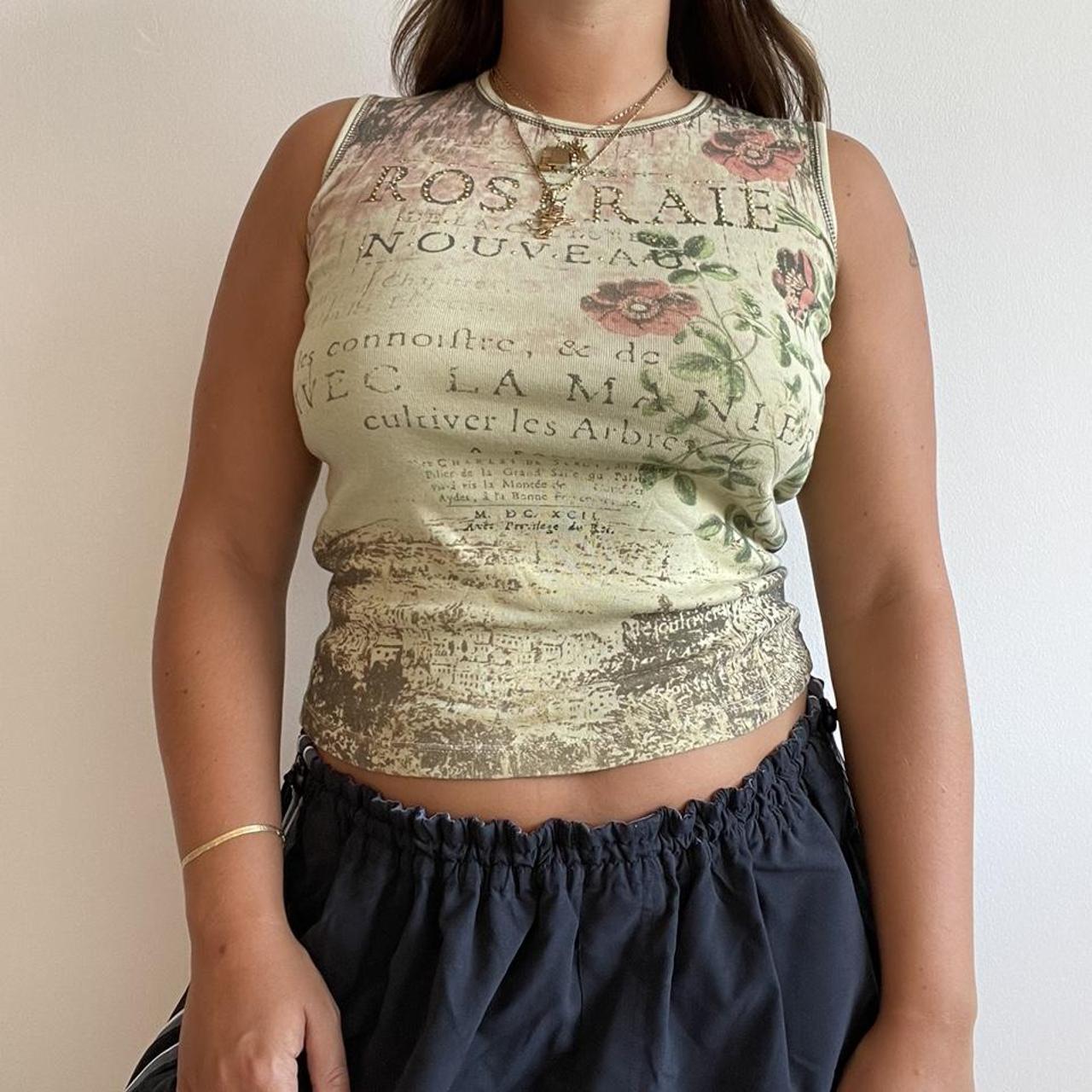 Cute early 2000s graphic print vest top. Love the... - Depop