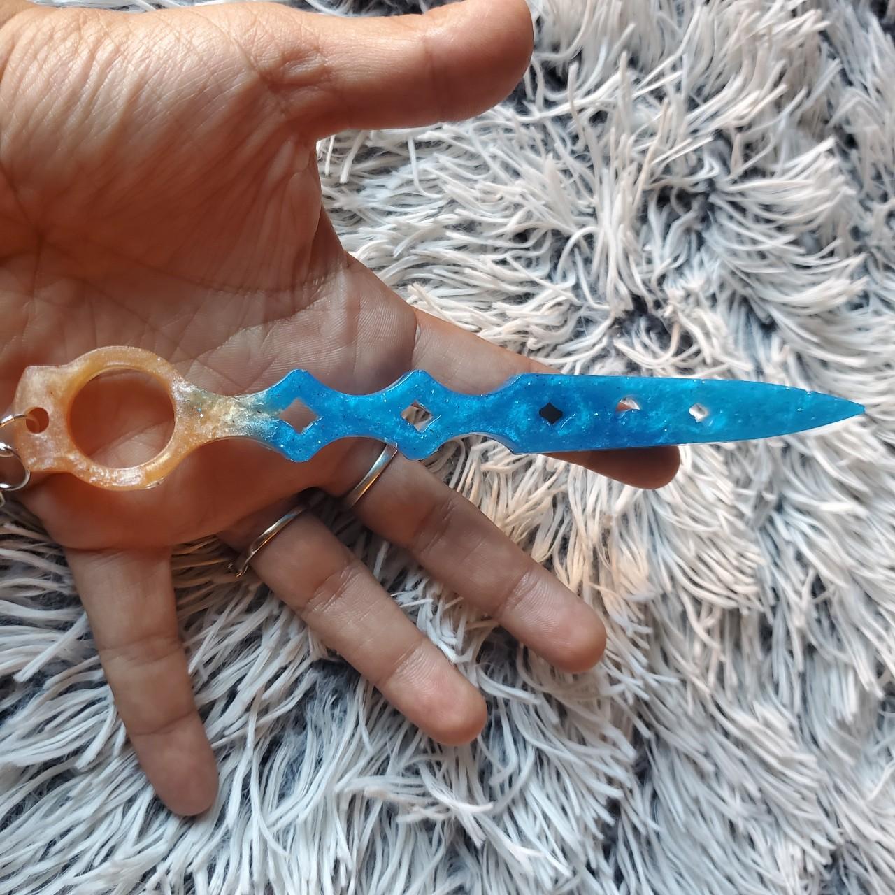 Super cute blue and orange Keychain... - Depop