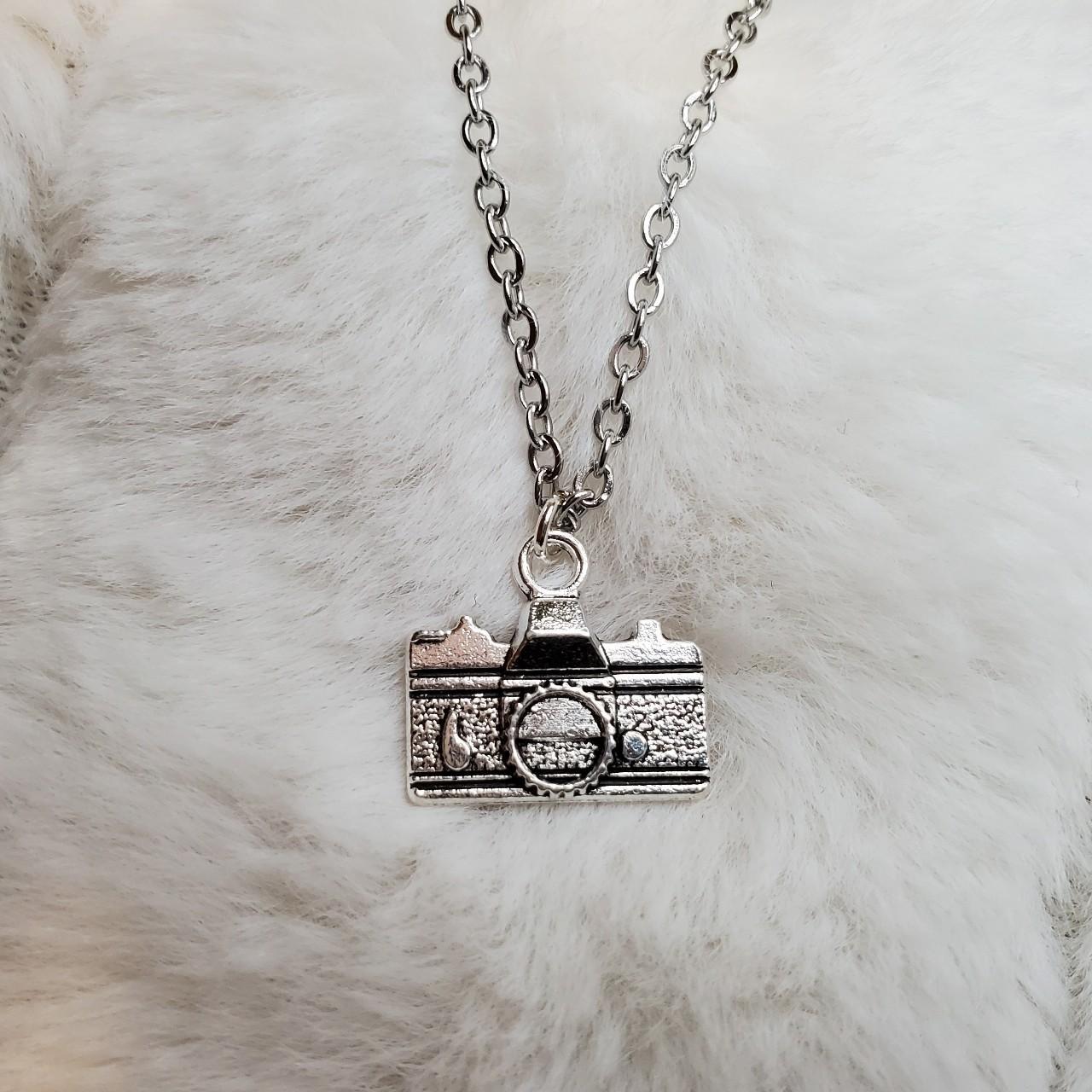 Vintage style camera charm necklace. Charms are... - Depop