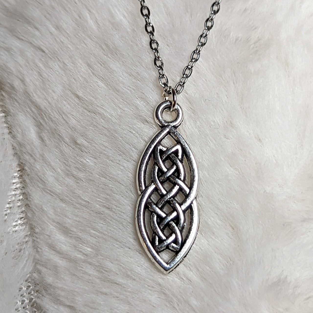 Celtic Irish knot charm necklace. Charms are... - Depop