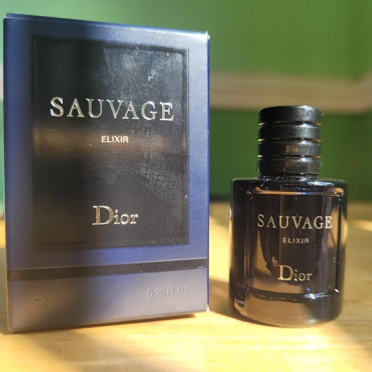 Dior sauvage elixir mini splash bottle 7 .5 ml Brand... - Depop