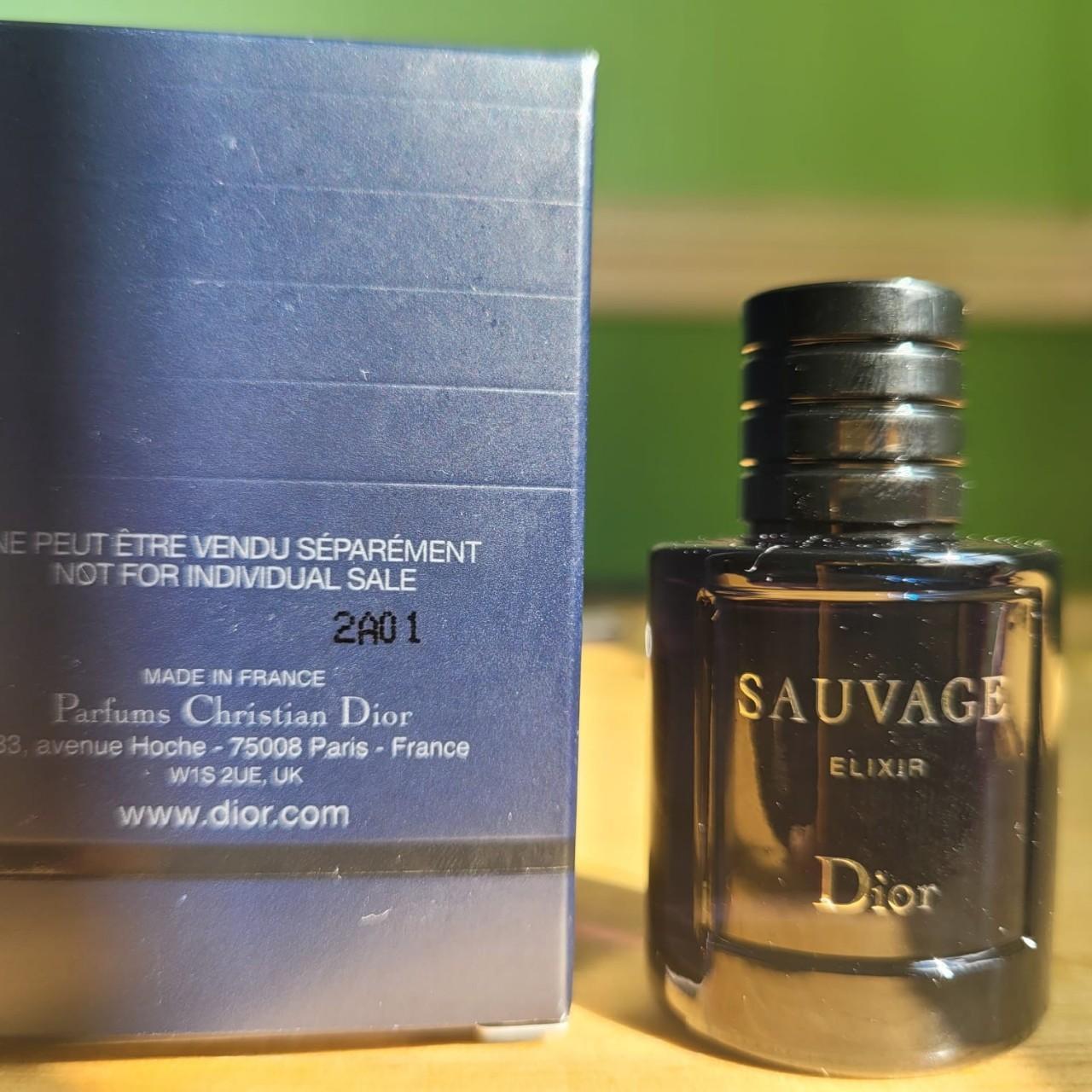 Dior sauvage elixir mini splash bottle 7 .5 ml Brand... - Depop