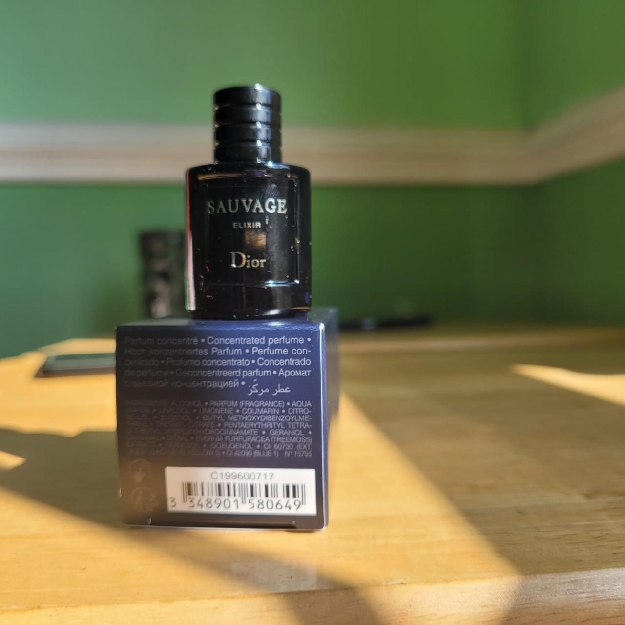 Dior sauvage elixir mini splash bottle 7 .5 ml Brand... - Depop