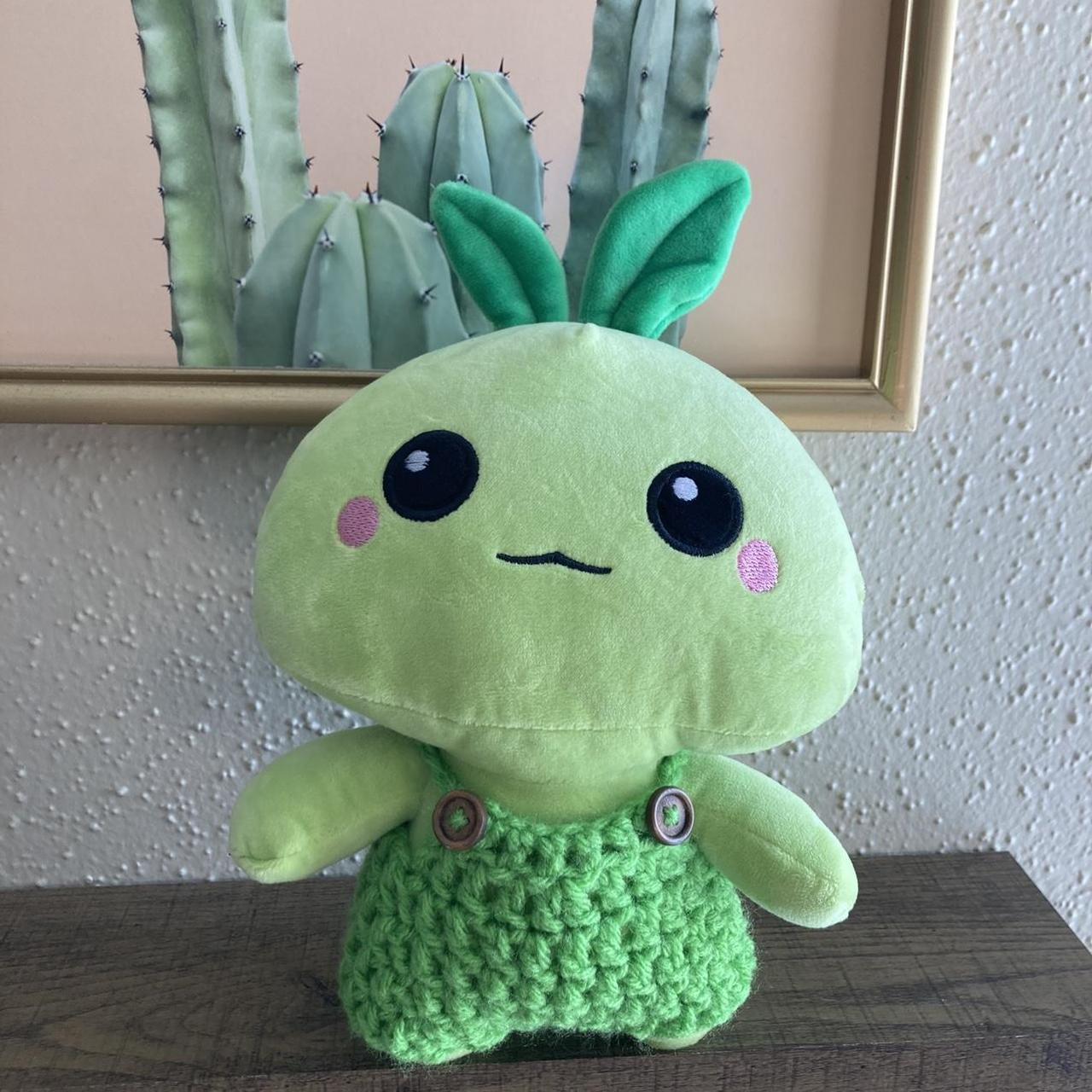 Crochet Frog Overalls for Mokok Seed Plush Overalls... - Depop