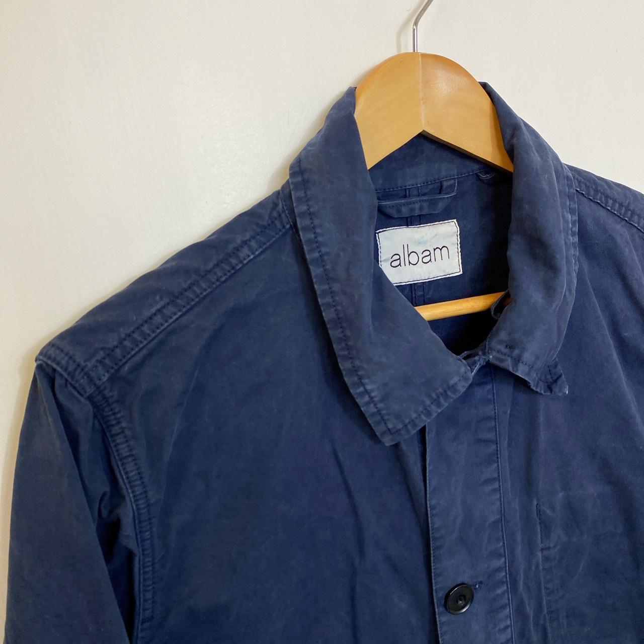 Albam Blue Cotton Worker Style Chore Jacket 📍Size... - Depop