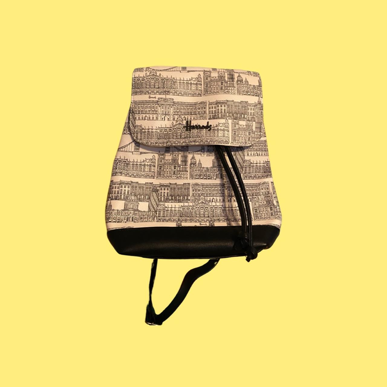 Spacious Harrods backpack. Purchased in London and... - Depop